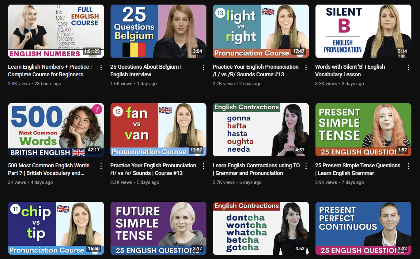 Top 20 YouTube Channels to Learn English – lingoni